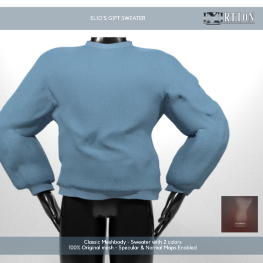 Second Life Marketplace - **EXE** Elio's Gift sweater Classic Second Life Marketplace - **EXE** Elio's Gift sweater Classic